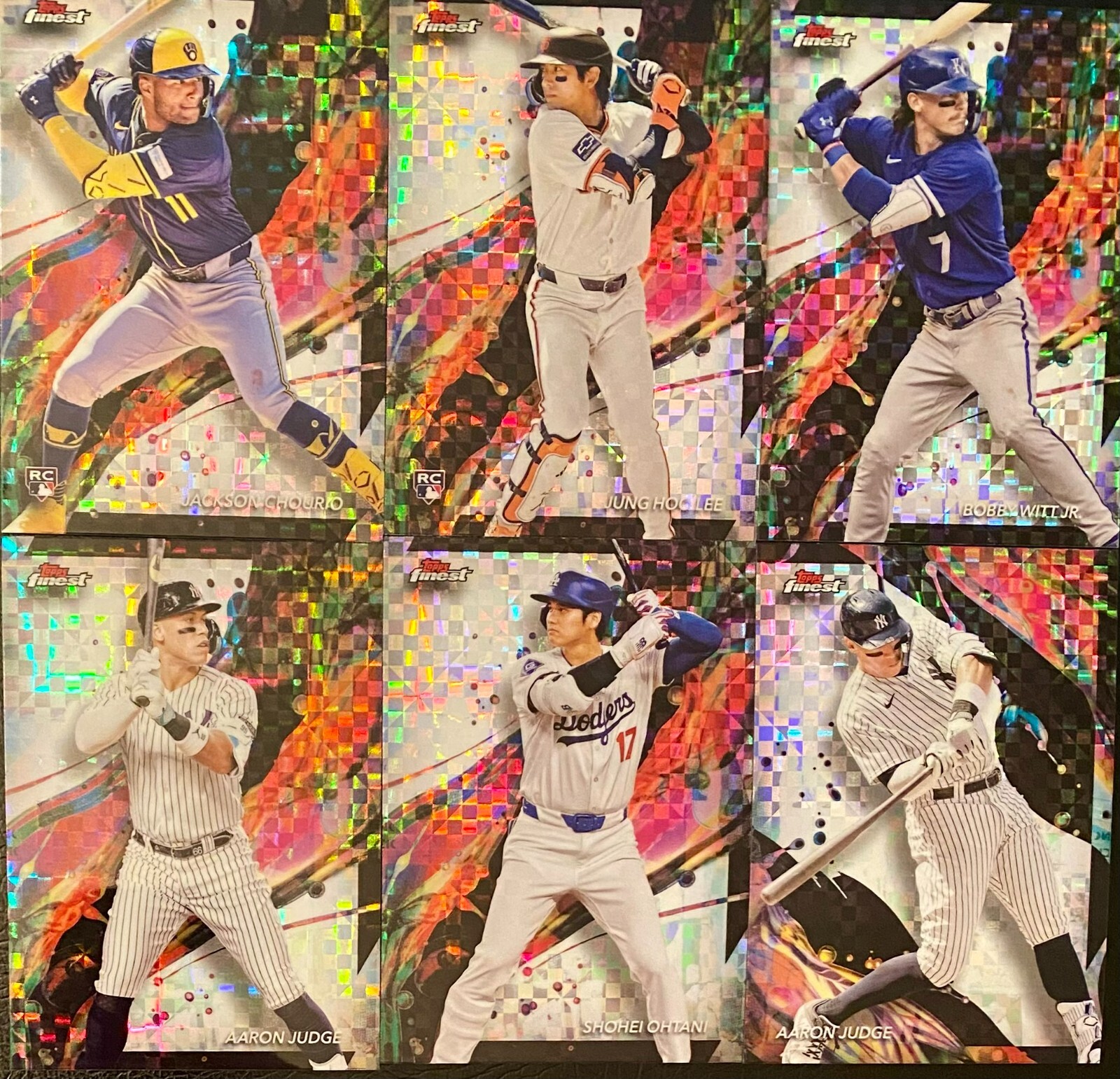 2024 Topps Finest Baseball Checkerboard Refractors You Pick Complete ...
