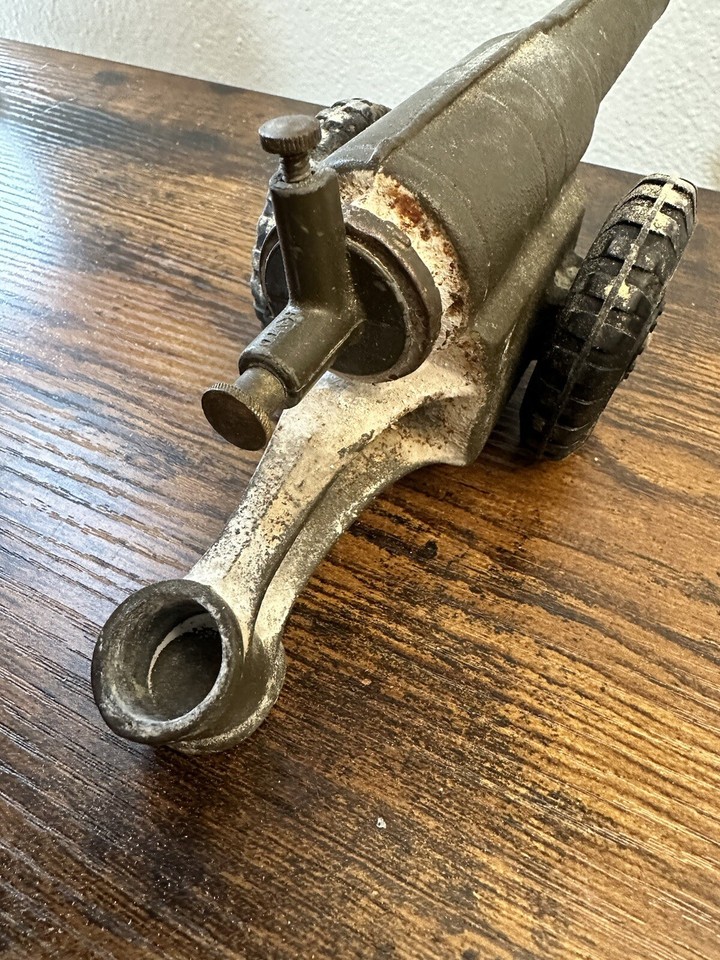 VINTAGE BIG BANG 60MM MILITARY CANNON ~ GREEN WITH BLACK WHEELS | eBay