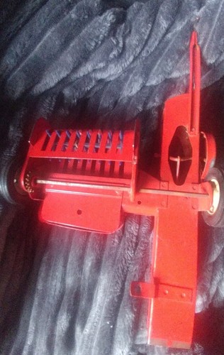 Vintage TRU-SCALE Hay Baler Red Metal Farm Toy Pressed Steel Toy § | eBay