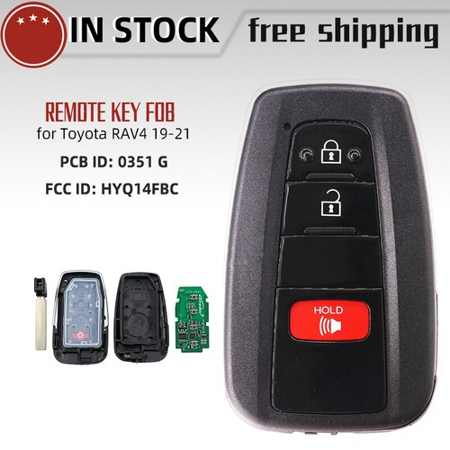 for Toyota RAV4 2019 2020 2021 Smart Key Keyless Remote Fob HYQ14FBC ...
