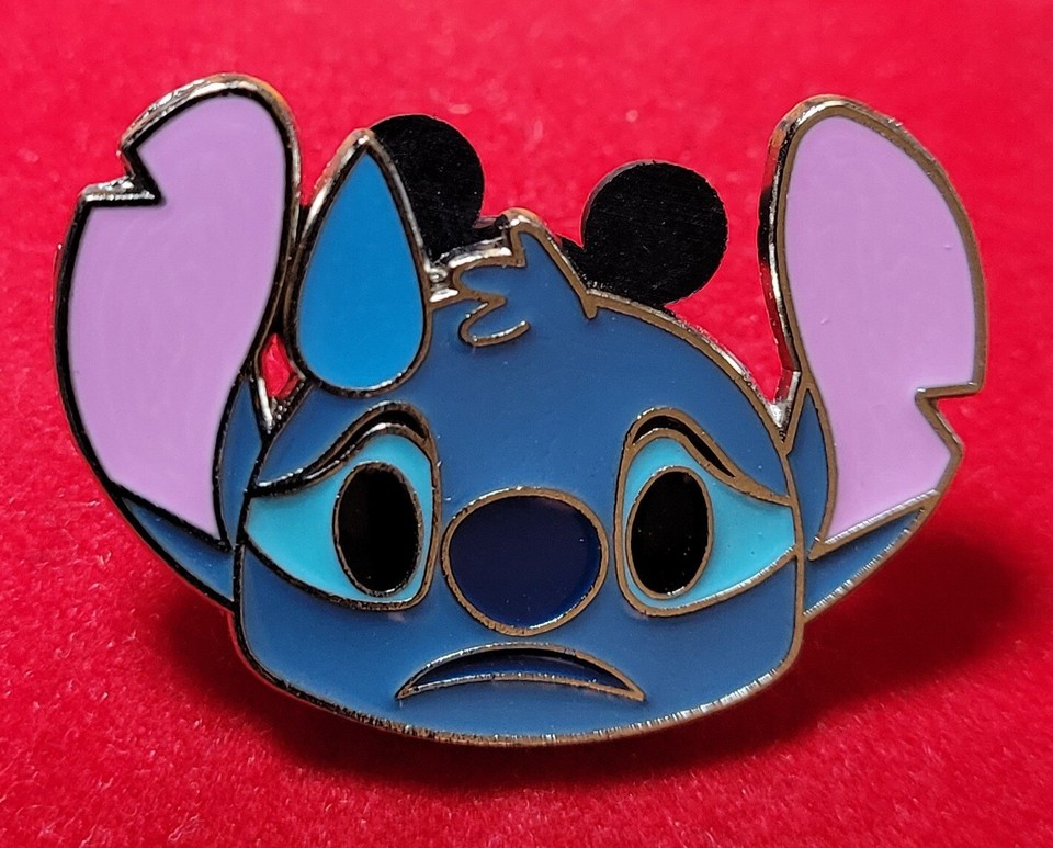 Disney Trading Pin, Stitch, Nervous/Sad Emoji, 2017 d | eBay