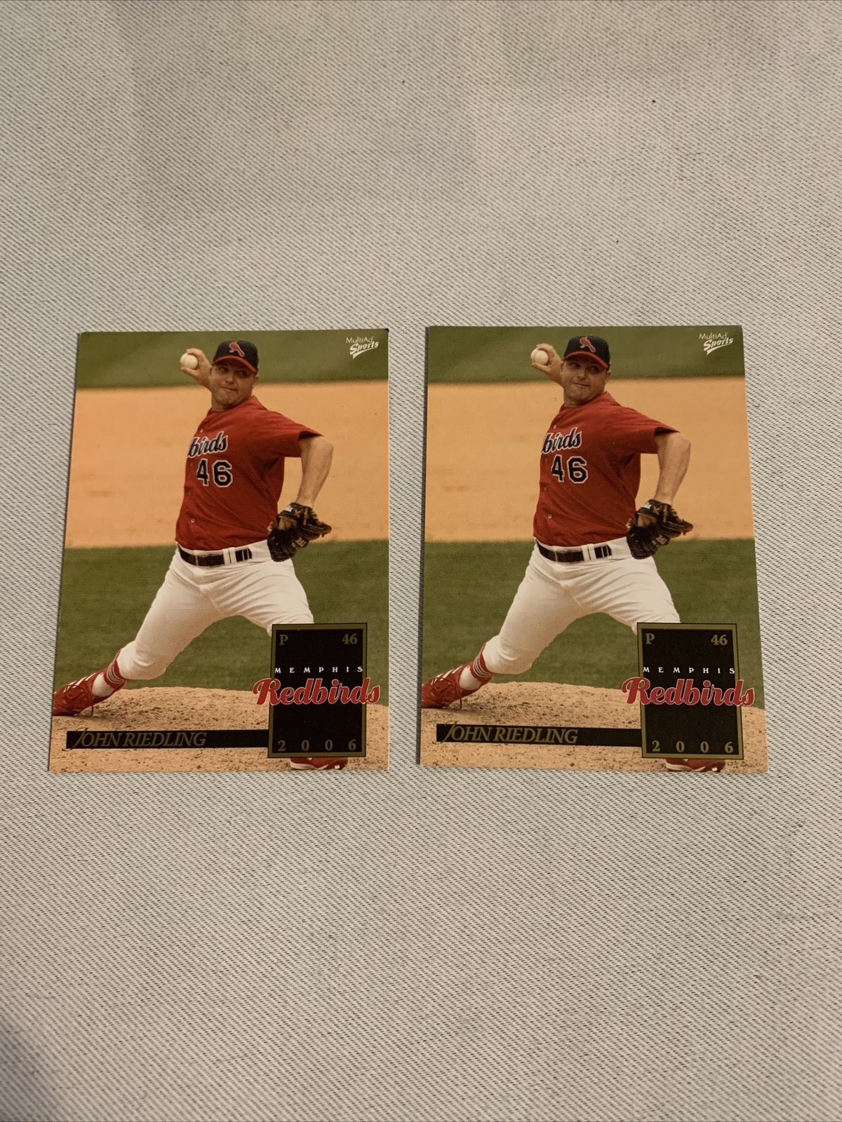 2006 MultiAd Sports Memphis Redbirds John Riedling #19 Wellington FL | eBay