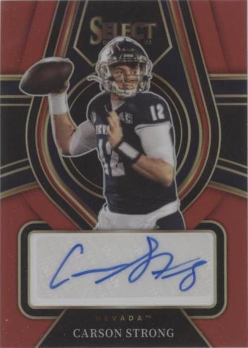 2022 Panini Select Draft Picks - Rookie Signatures Carson Strong #RS ...