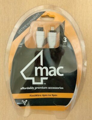 4Mac Firewire 4 pin/400 to 9pin/800 3FT F Firewire 400 to 800 | eBay