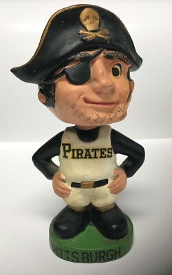 Pittsburgh PIRATES Vintage Nodder Green Base Bobblehead Bobbing Bobble ...