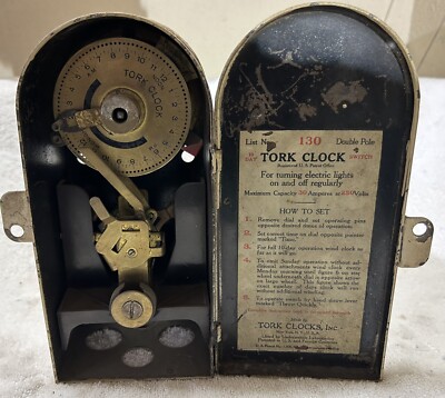 Vintage Tork 130 Time Clock | eBay