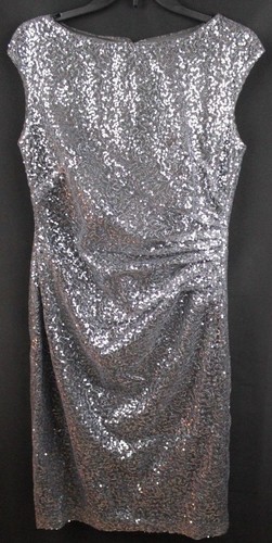 Chaps Sequin Sheath Pleated Dress Size 8 Lined, Sleeveless NWT MSRP ...