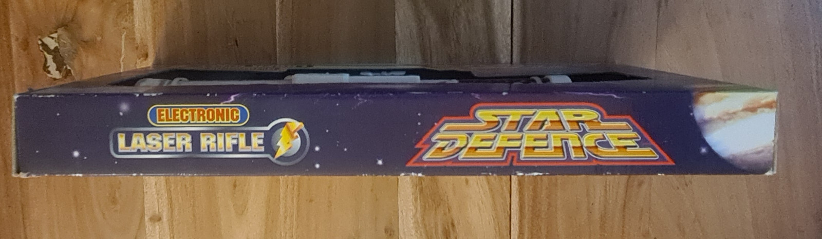 Vintage 90s CHOY HING TOYS friction electronic laser rifle star defence ...