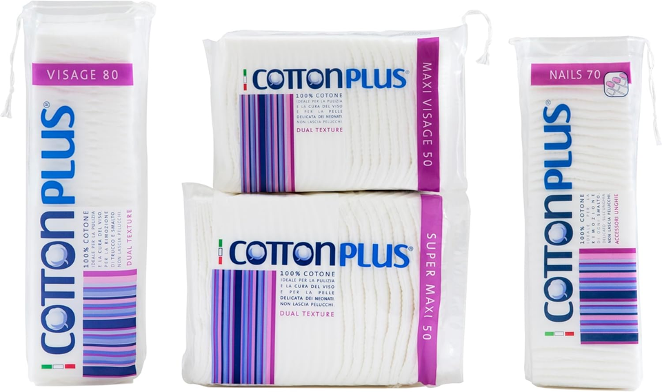 Cotton plus Super Maxi 50 Pz. - LINEA BEAUTY | DISCHETTI PRETAGLIATI ...