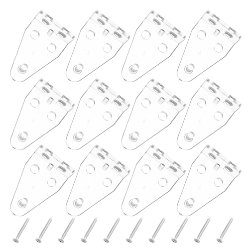 24 Sets Curtain Hook Bracket Clear Plastic Blind Brackets Blinds Hold ...