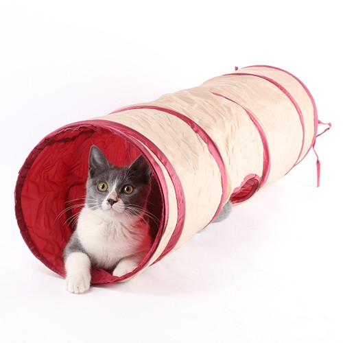 Foldable Tent Toy Puppy Play Tunnel Rolling for Pet Cat Dog | eBay UK