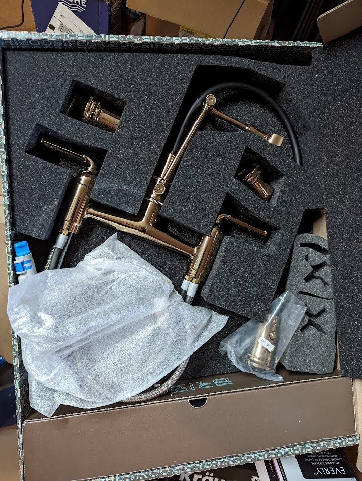 Brizo 62274LF-PG ROOK Bridge Articulating Kitchen Faucet - Polished ...