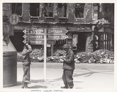 WORLD WAR ll ~ CHEMNITZ (RUSSIAN TERRITORY) ~ ORIGINAL COMBAT PHOTO ...