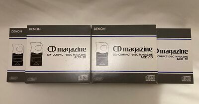 Denon ACD-10 Six Compact Disc Magazine 6 CD Magazine Lot of 5 NOS New ...
