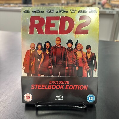 Red 2 Debossed STEELBOOK HMV Exclusive (Blu-ray, UK) Region B LOCKED | eBay