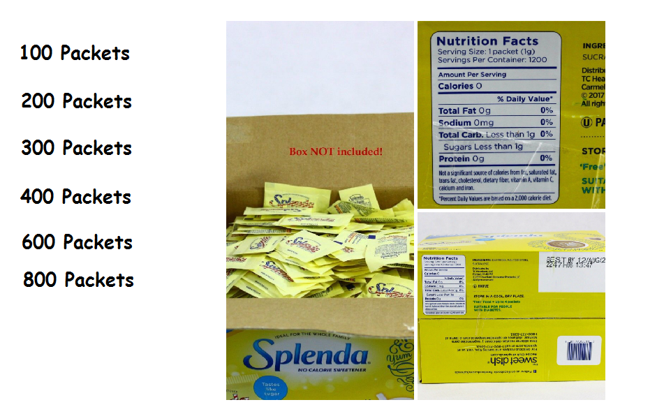 Splenda Nutrition Label