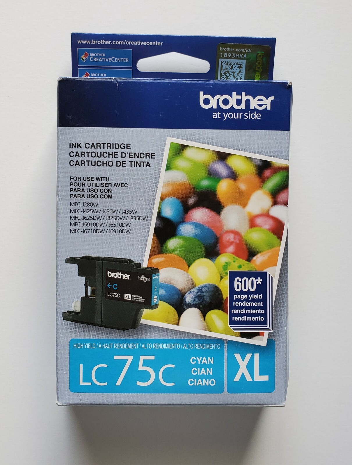 NIB GENUINE Brother LC75C XL CYAN Ink Cartridge SEALED | eBay