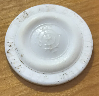 Vintage White Consolidated Fruit Jar Company New York Lid Insert | eBay