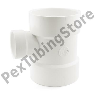 4" x 4" x 2" PVC DWV Sanitary Tee | eBay