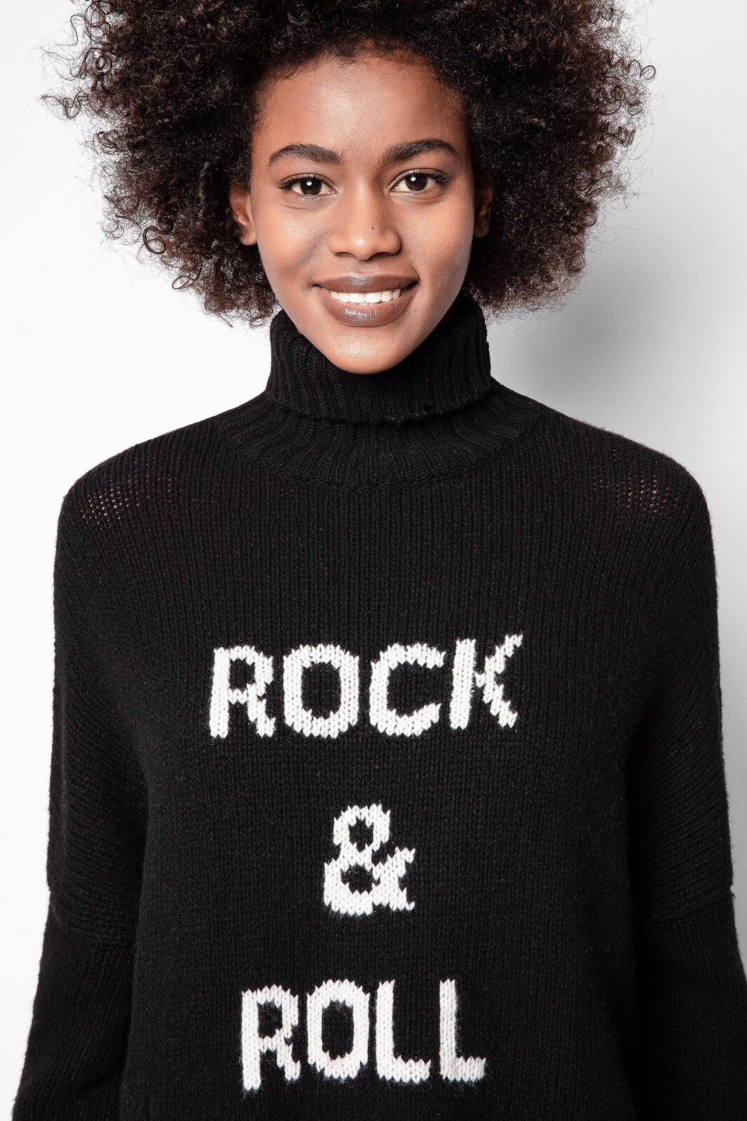 2023 Zadig And Voltaire Alma Rock Sweater Jumper Turtleneck Pullover Size 8812