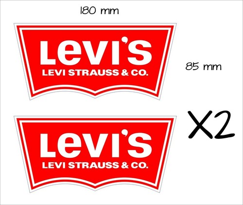 Levi Stickers TWO (2) 180 x 85 mm each | eBay