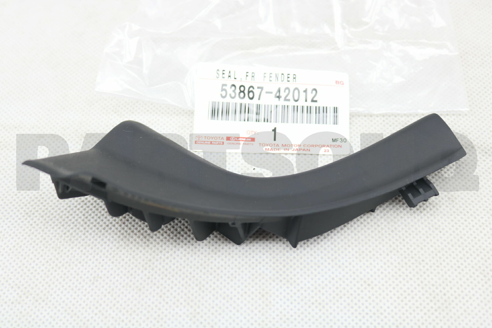 5386742012 Genuine Toyota SEAL, FRONT FENDER TO COWL SIDE, LH 53867 ...