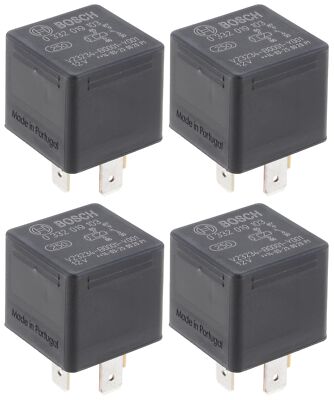 Bosch Set of 4 Rear Multi Purpose Relays For Audi Mercedes Saab ...