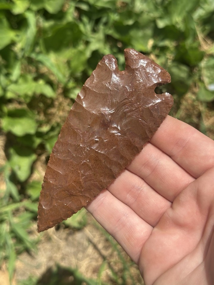 4 3/8” Western Corner Notch Point, Indian Artifact, Arrowheads | eBay