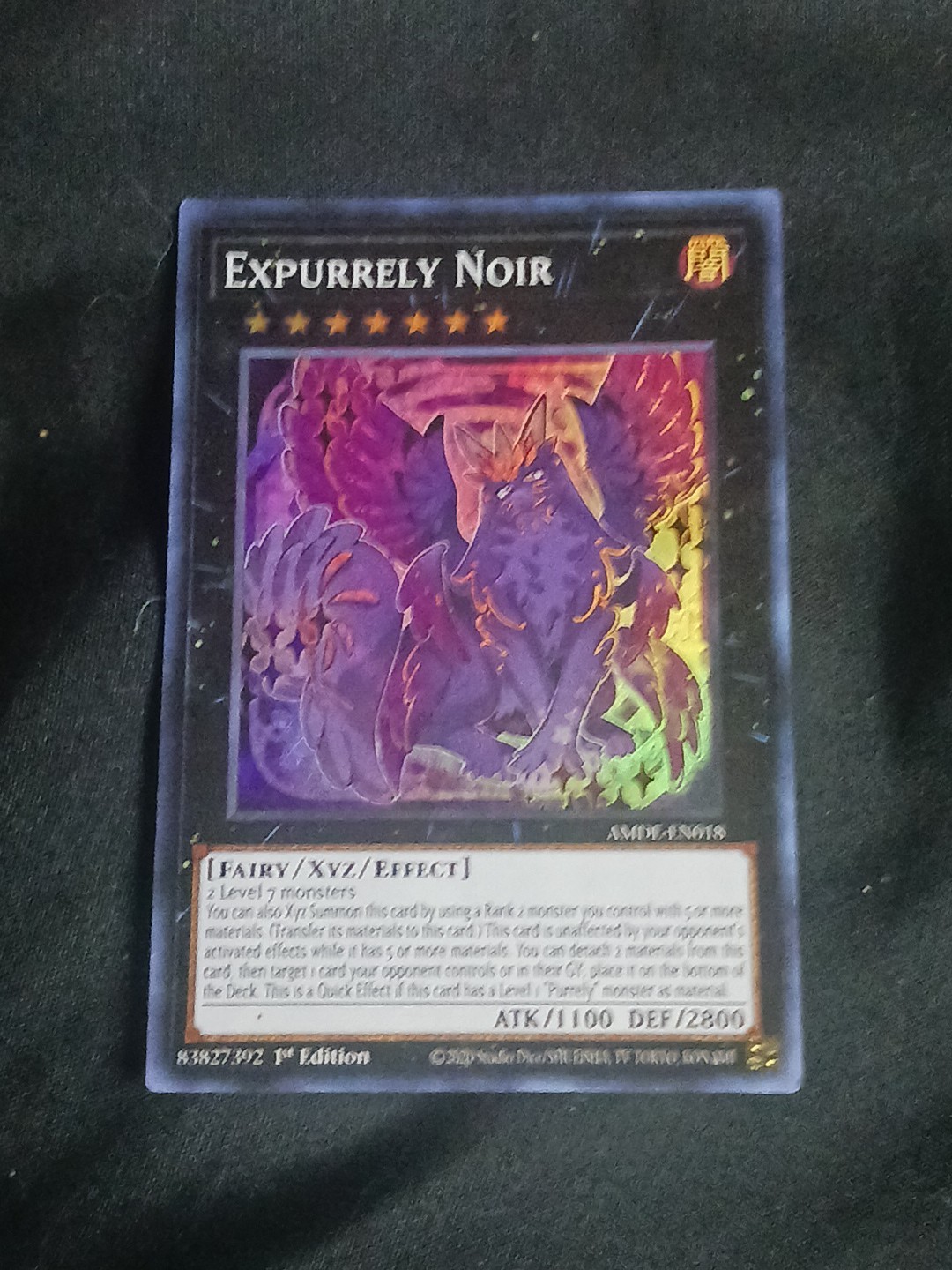 Expurrely Noir (CR) AMDE-EN018 Amazing Defenders 1st Edition | eBay