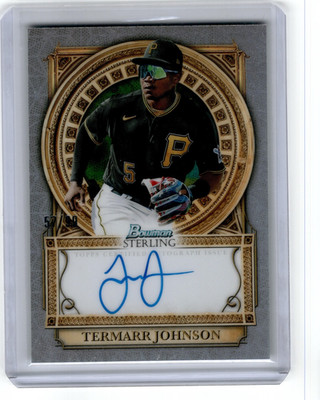 2023 Bowman Sterling Opulence #SOA-TJ Termarr Johnson On Card Auto /99 ...