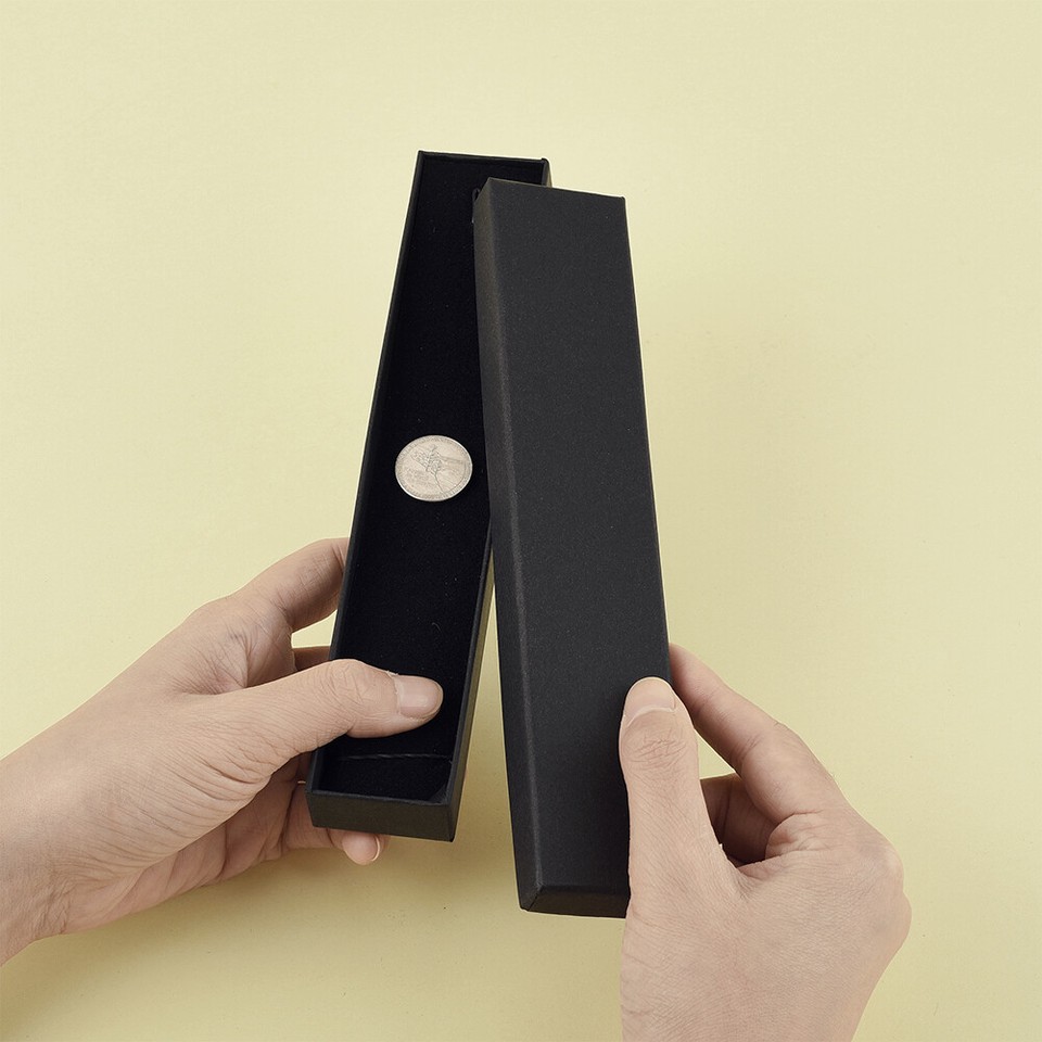 12pcs Rectangle Cardboard Jewelry Necklace Pendants Boxes Present Case ...