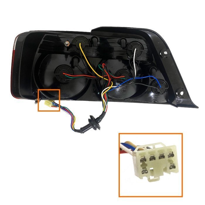 Toyota Chaser 100 Crystal Chrome Plated LED Tail Lamp Left Right Tail ...