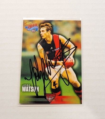 ESSENDON BOMBERS - JOBE WATSON SIGNED AFL 2010 SELECT CARD | eBay