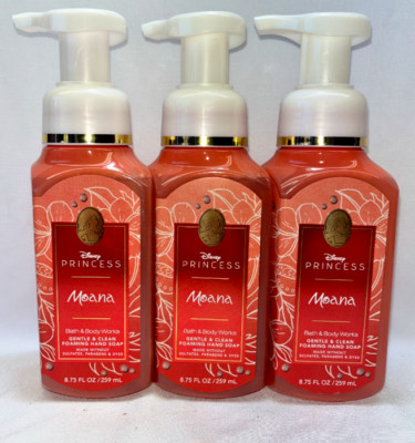 3 Princess Moana Foaming Hand Soap Bath & Body Works 8.75 Oz | eBay