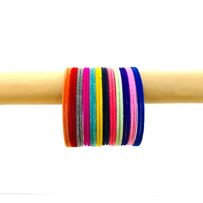 24 multi colour velvet CHURI BANGLES, Indian bangles, Pakistani bangles ...