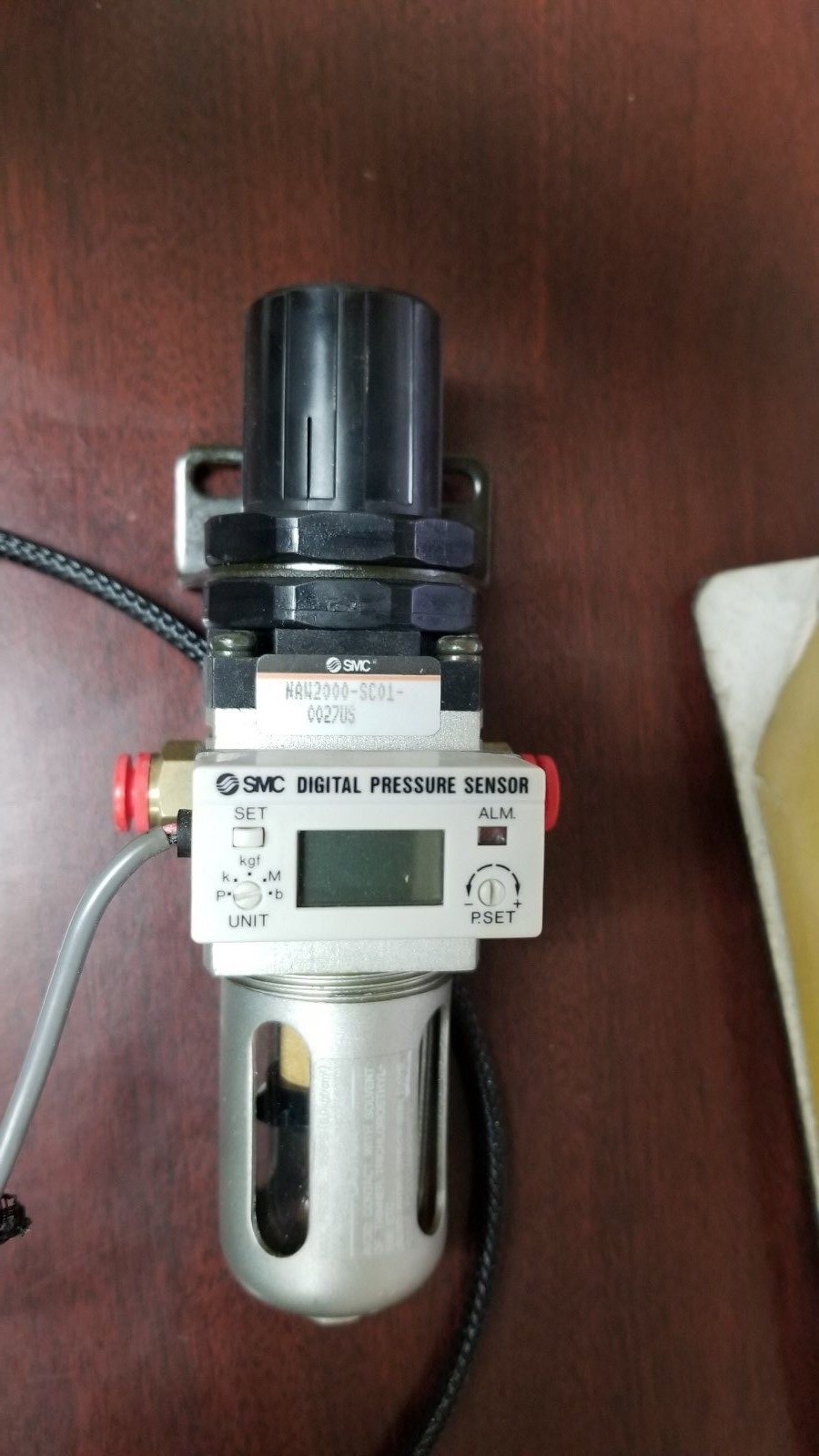 SMC NAW2000-SC01-0027US Filter Regulator With SMC GS40 Pressure Sensor ...