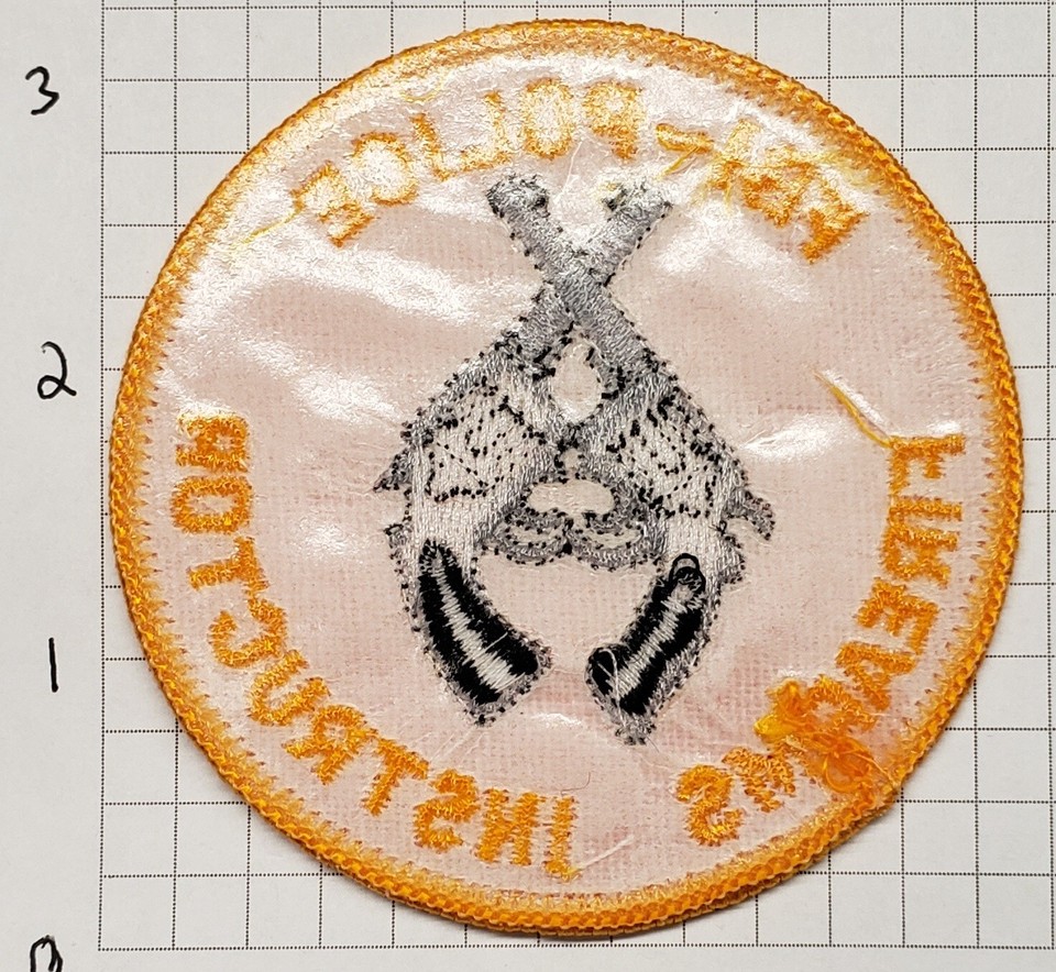 FBI Federal Police HQ Washington DC Firearms Instructor Hat Patch Ver. #1 #058 | eBay