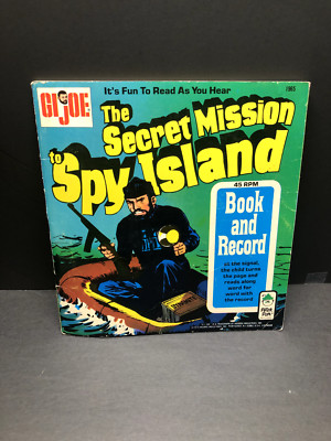 Vintage 1973 G.I. JOE: SECRET MISSION TO SPY ISLAND Book And Record ...