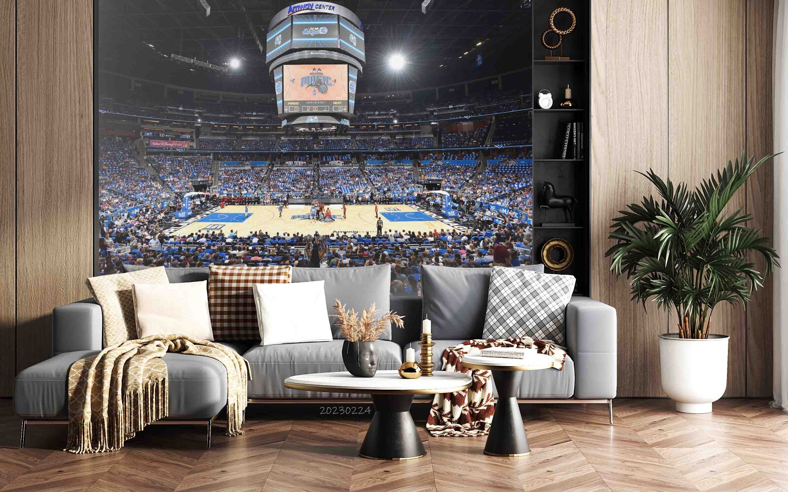 3D Amway Arena Wallpaper Wall Mural Peel and Stick Wallpaper 608 ...