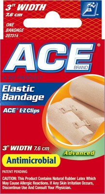 ACE ELASTIC BANDAGE WITH CLIPS 3 IN , DRESSING, 2 Count ( Pack of 2 ...