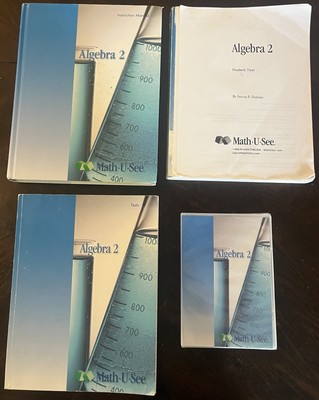 Math U See Algebra 2 Homeschool Set: Instruction manual, student ...