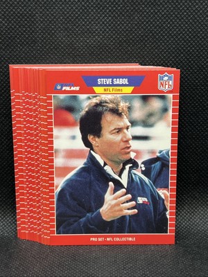 1989 Pro Set Announcer Inserts #10 Steve Sabol NFL Films Rookie RC HOF ...