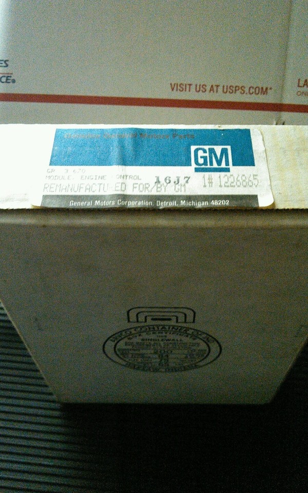 Chevy GMC truck, Camaro blazer, astro van 1985 86 Engine control unit ...