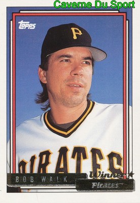 486 BOB WALK PIRATES TOPPS GOLD WINNER BASEBALL CARD 1992 | eBay