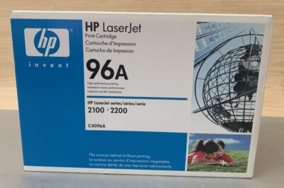 HP Laserjet 96A C4096A Black Print Cartridge for Laserjet 2100, 2200 ...