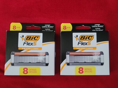 BIC Flex 5 Blade Hybrid Disposable Razors Men Sensitive Skin Razor 16 ...