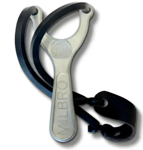 Milbro Traditional Catapult Original Metal Frame Slingshot Thumb Press ...