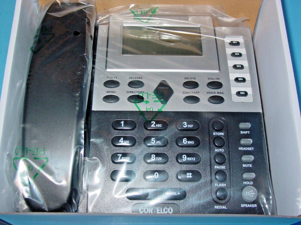 Cortelco Single-Line Line Powered Caller ID Telephone Black | eBay