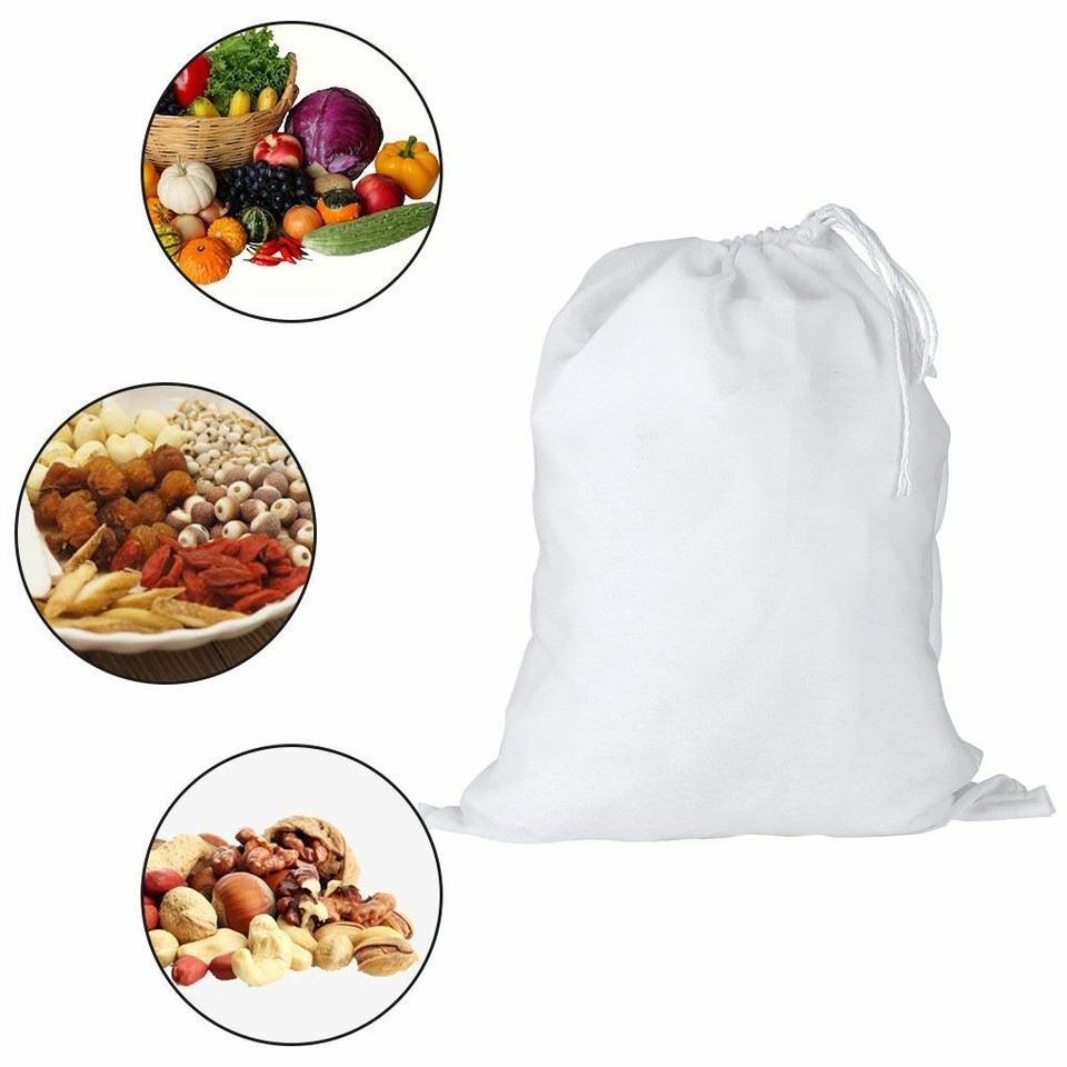 3/6x Reusable Fine Mesh Nut Milk Cheese Cloth Bag Cold Brew Coffee ...