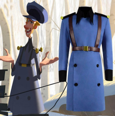 Klaus 2020Christmas Blue Long Coat Jacket Men Postman clothing Cosplay ...